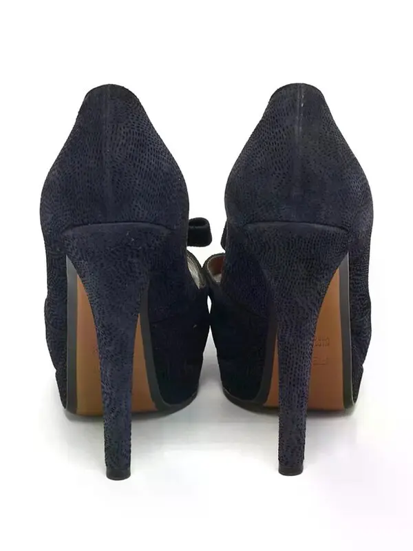 Fendi Suede Bow Pumps