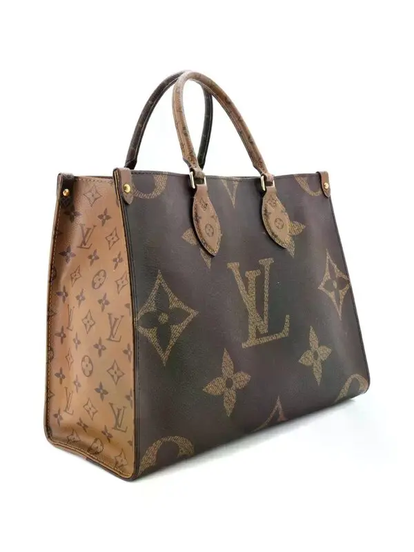 LOUIS VUITTON Onthego Reverse Monogram Giant Mm Tote Bag - Brown