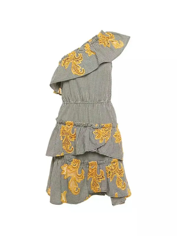 Sandro Check-pattern Midi Dress