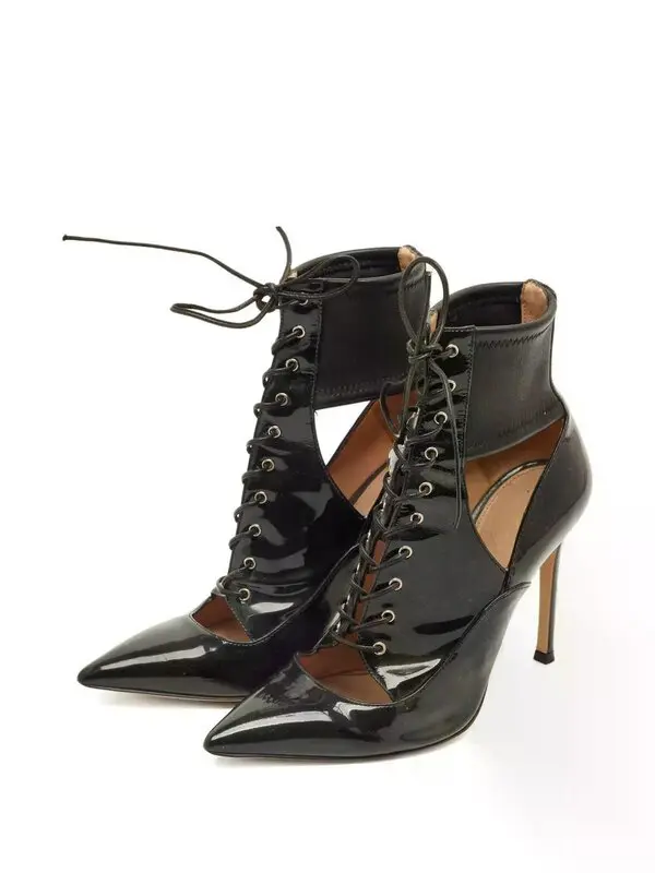 GIANVITO ROSSI Lace-up Pointed Toe Boots