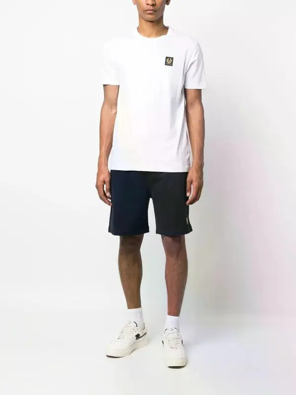 Belstaff Logo-patch Cotton Track Shorts
