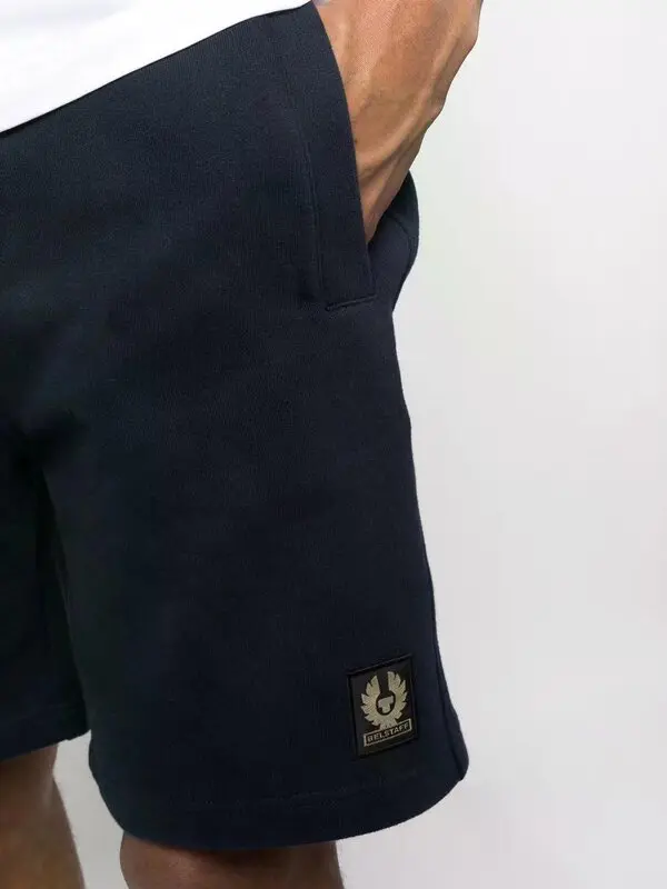 Belstaff Logo-patch Cotton Track Shorts