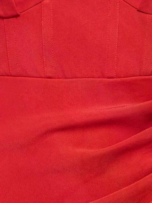 SELF-PORTRAIT Puff-sleeve Midi Dress