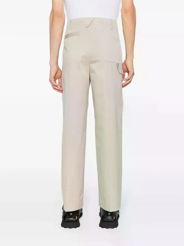 Fendi Logo-plaque Straight-leg Trousers