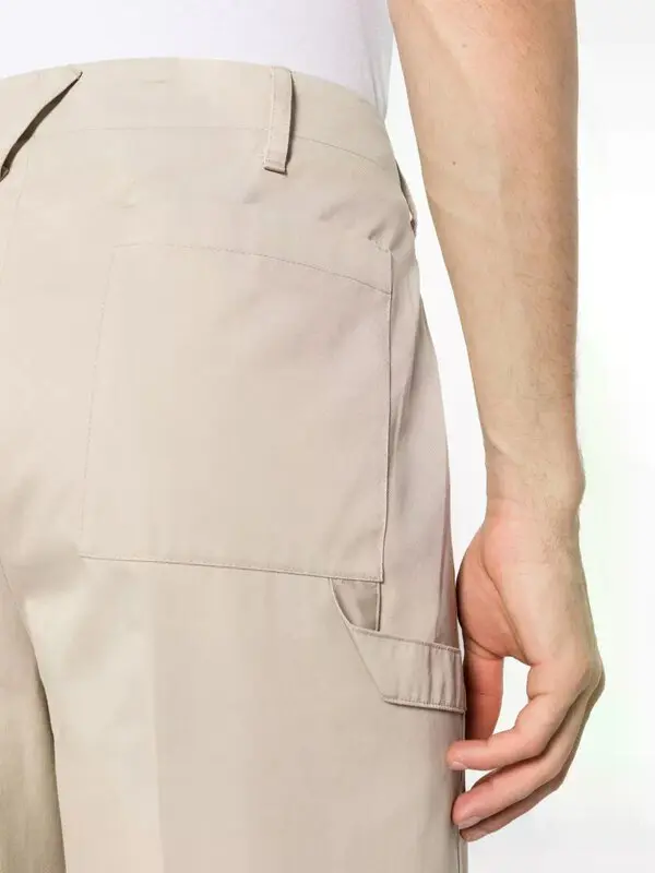 Fendi Logo-plaque Straight-leg Trousers