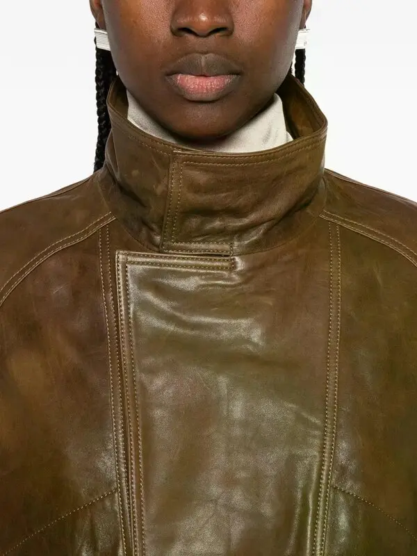 Nour Hammour Ariste Leather Jacket - Brown