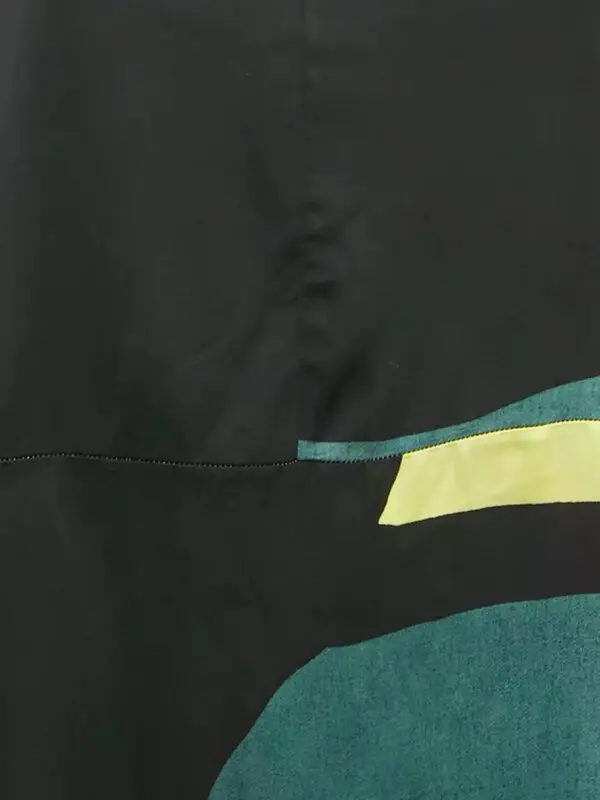 Marni Colourblock Satin Long Sleeve Dress