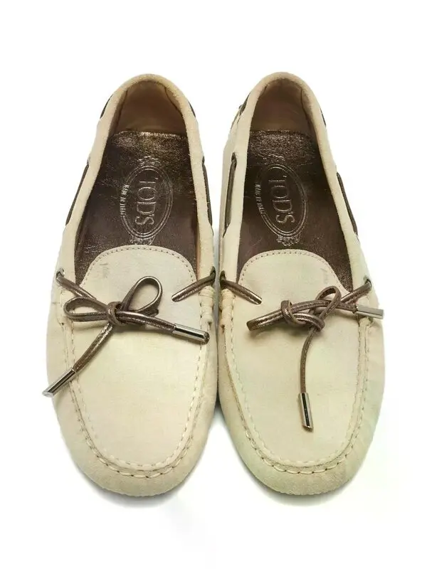 TOD'S Gommino Suede Loafers - Neutrals