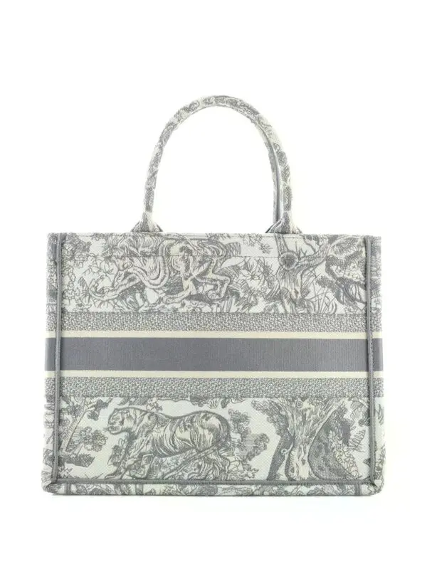 Dior Book Embroidered Canvas Medium Tote Bag