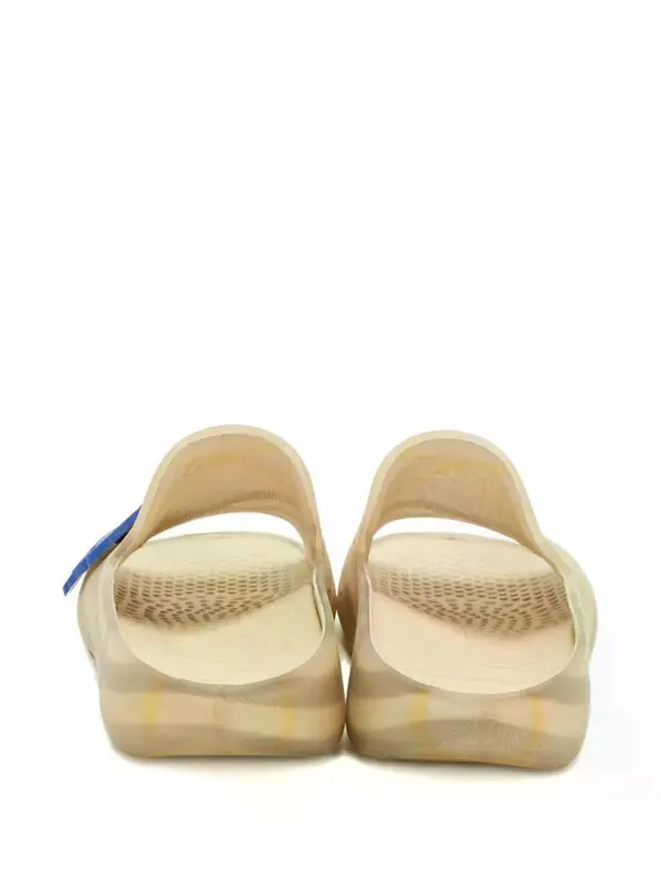 Burberry Check-pattern Open-toe Slides