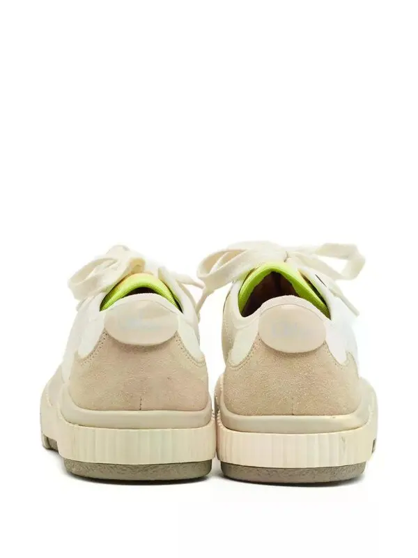 Chloé Clint Sneakers With Leather Trim
