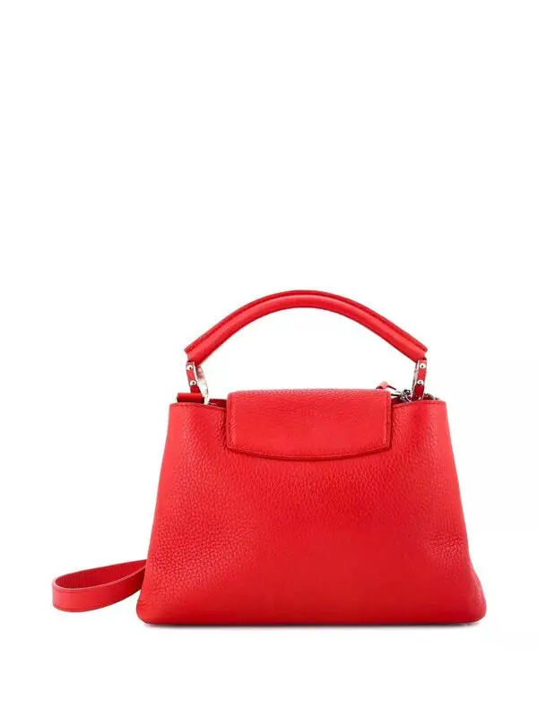 LOUIS VUITTON Capucines Leather Bb Satchel - Red