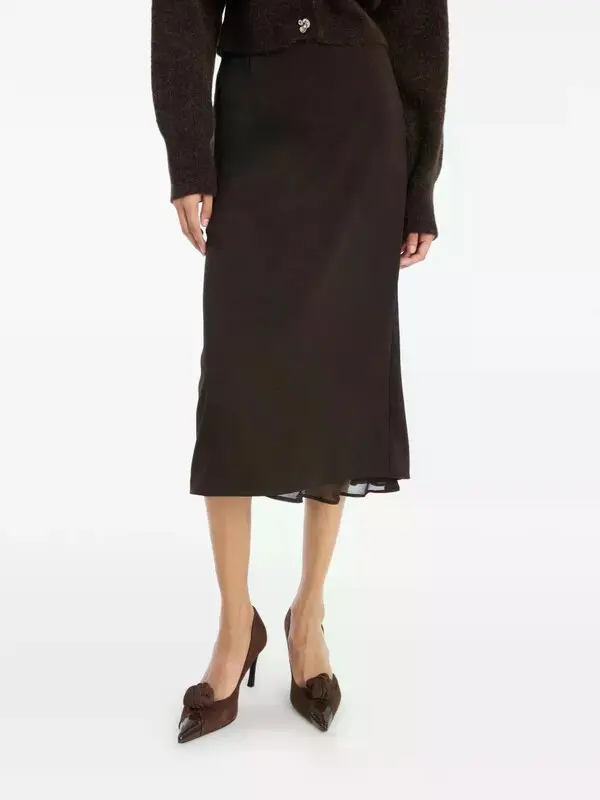 ROTATE BY BIRGER CHRISTENSEN Two-layers Midi Skirt