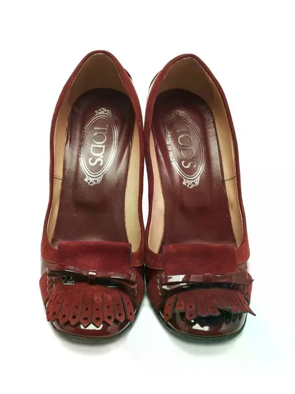 TOD'S Fringe Bow-detail Pumps