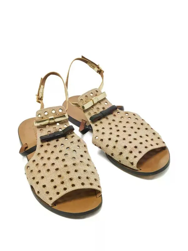 Fendi Perforated Sandals