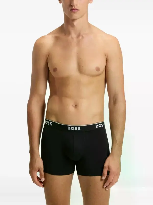 BOSS Logo-waistband Boxers - Black