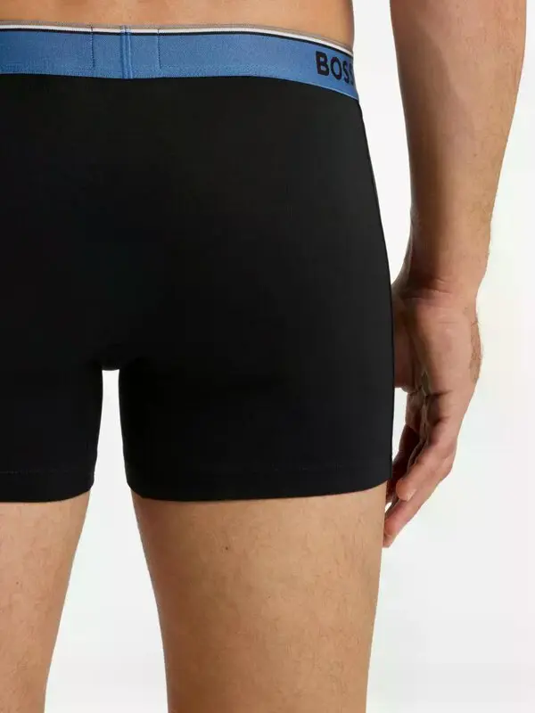 BOSS Logo-waistband Boxers - Black