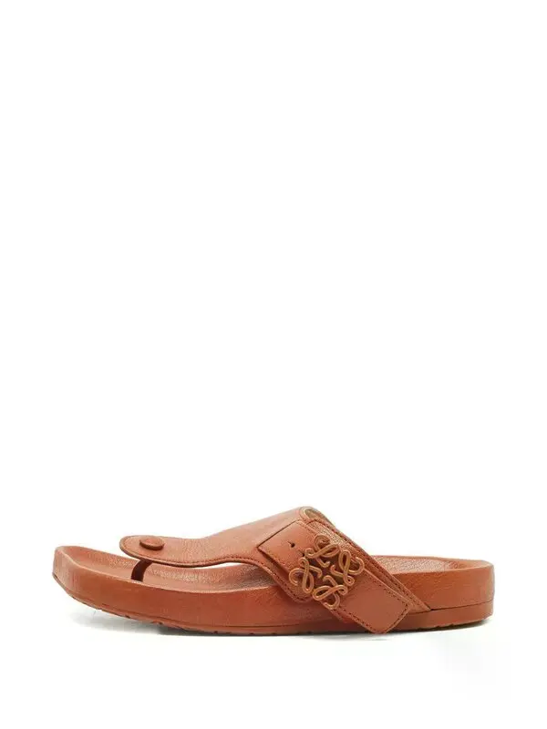 Loewe Leather Logo Sandals