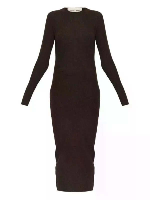 Fear Of God Long-sleeve Ribbed Dress - Brown