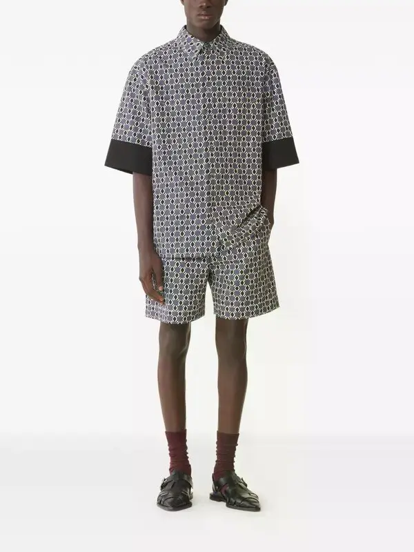 LANVIN Geometric-print Shirt