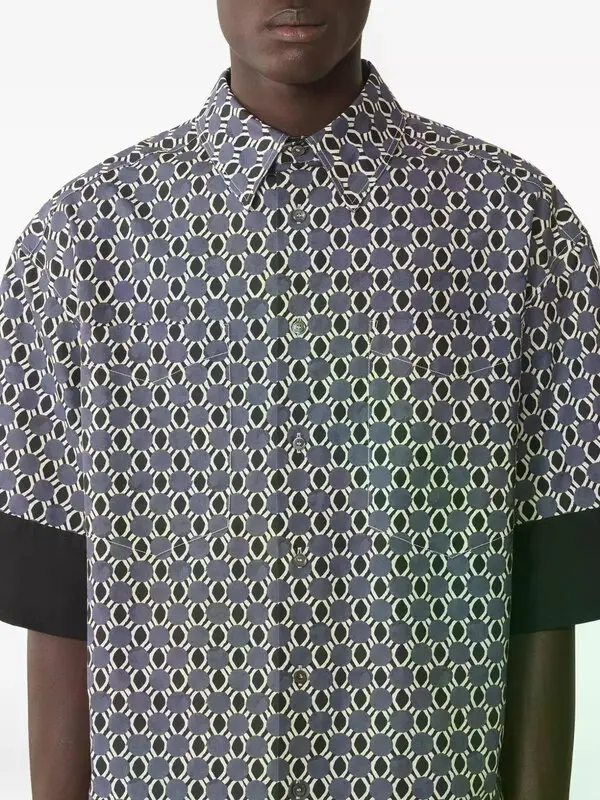 LANVIN Geometric-print Shirt