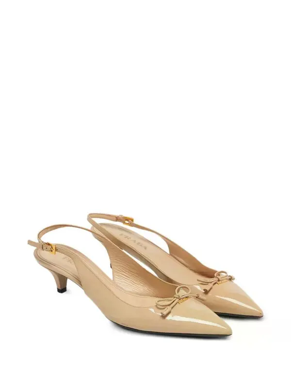 Prada Slingback Leather Pumps
