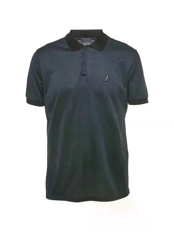 LANVIN Logo-patch Polo Shirt