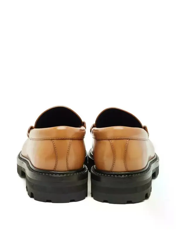 Celine Leather Chunky-sole Loafers