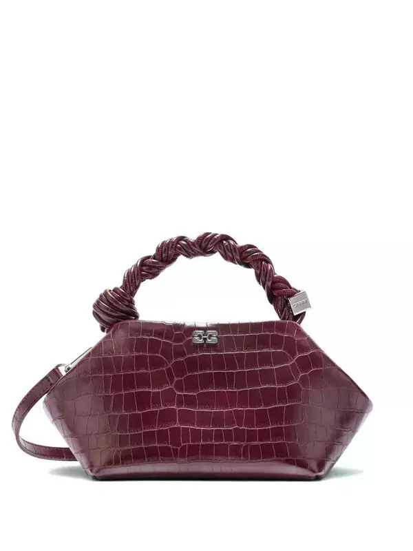 GANNI Twisted-handle Tote Bag - Red