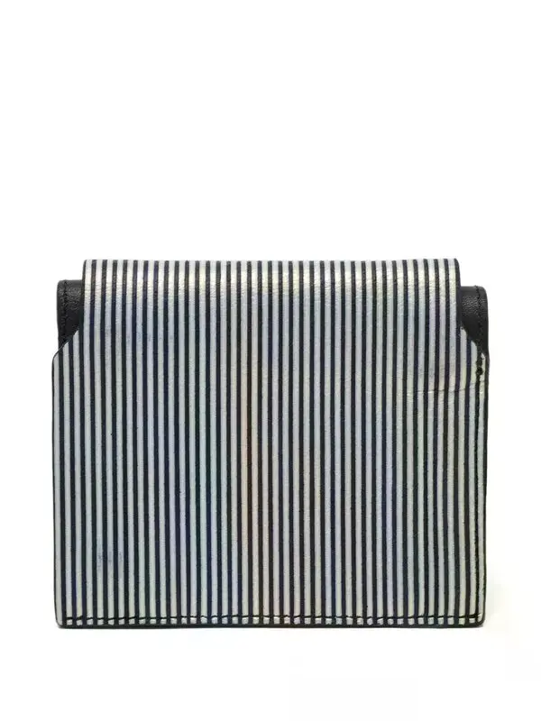 LANVIN Stripe-pattern Card Holder