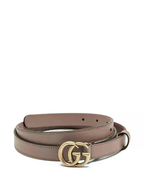 Gucci Gg Marmont Leather Belt - Neutrals