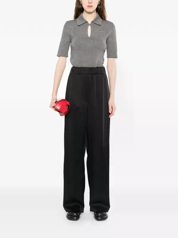 JIL SANDER Satin Trousers - 001