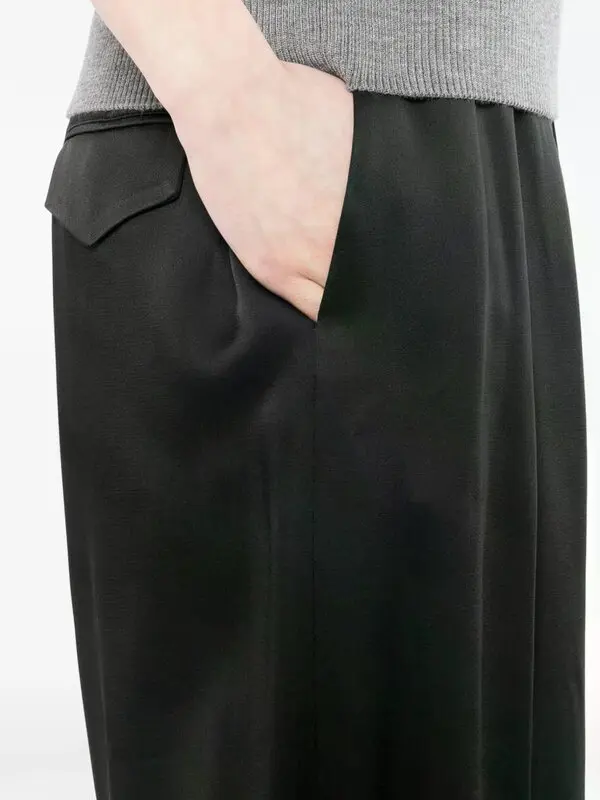 JIL SANDER Satin Trousers - 001