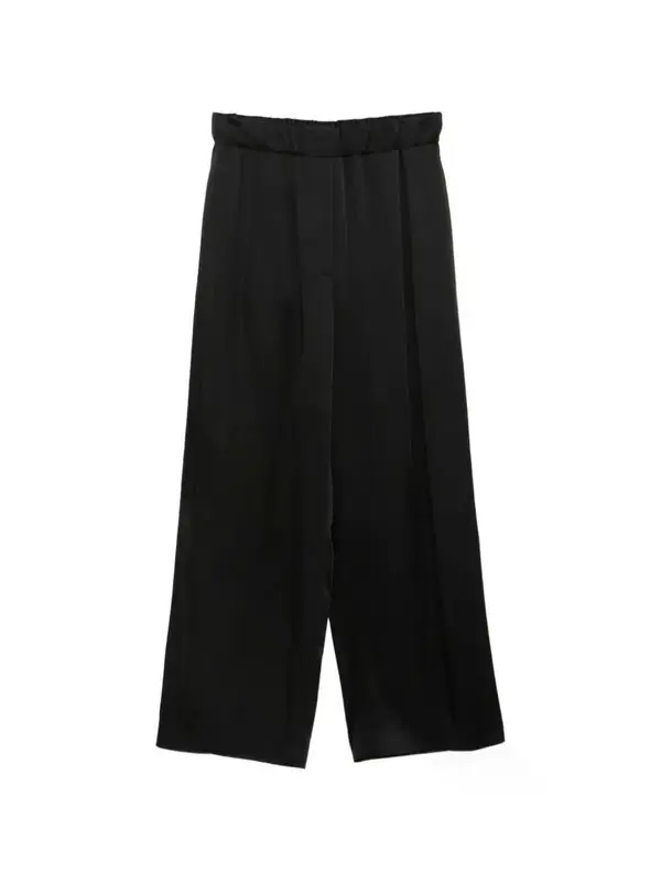 JIL SANDER Satin Trousers - Black