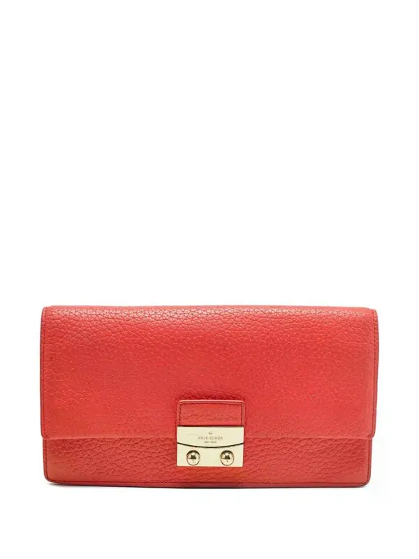Kate Spade New York Grained Leather Flap Clutch