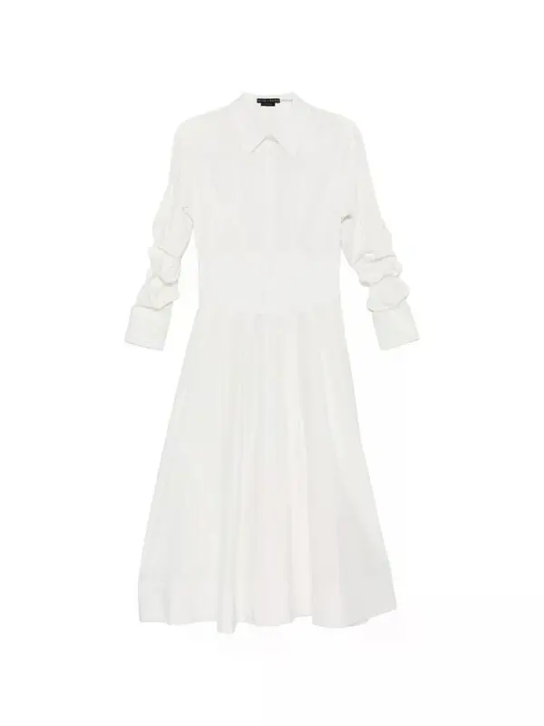 Alice + Olivia Button-down Corset Midi Dress