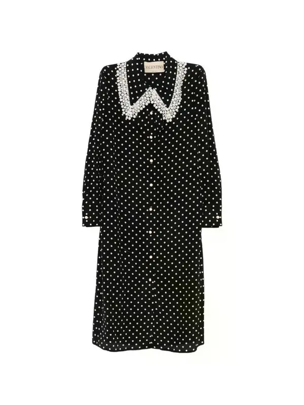 Valentino Garavani Polka-dot Midi Shirt Dress