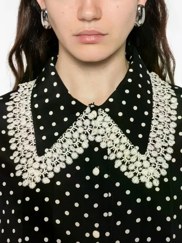 Valentino Garavani Polka-dot Midi Shirt Dress