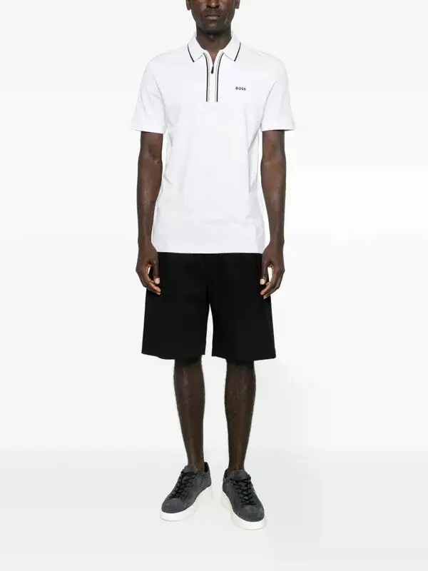 BOSS Zip-collar Polo Shirt