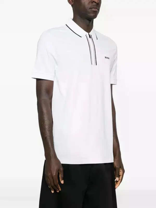 BOSS Zip-collar Polo Shirt