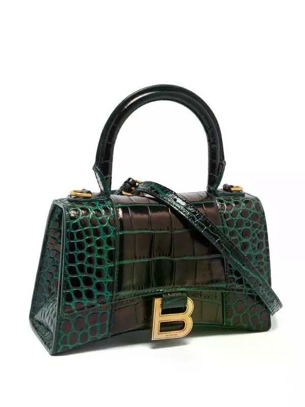 Balenciaga Hourglass Embossed Satchel