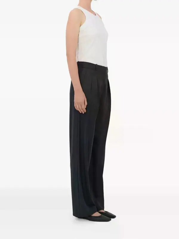 Loulou De Saison Sbiru Lds Pleated Trousers - Black