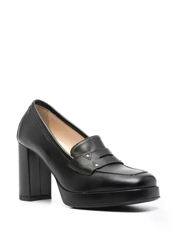 NEROGIARDINI Square-toe Leather Pumps