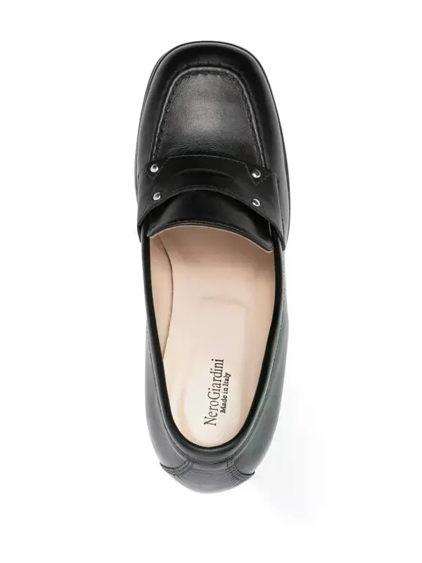 NEROGIARDINI Square-toe Leather Pumps