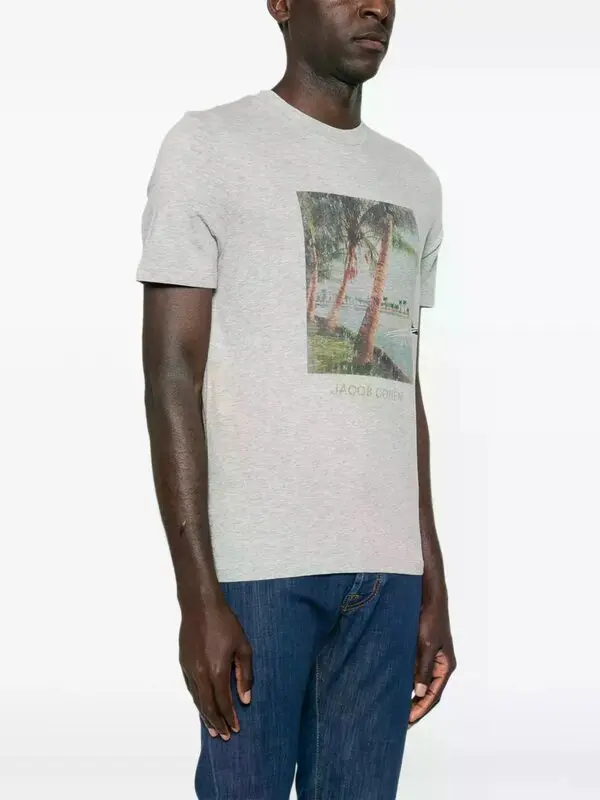 Jacob Cohen Graphic-print Crew-neck T-shirt - Grey