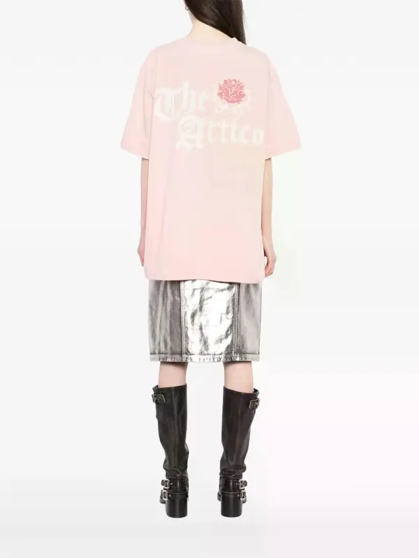 Attico Logo-print T-shirt - Pink