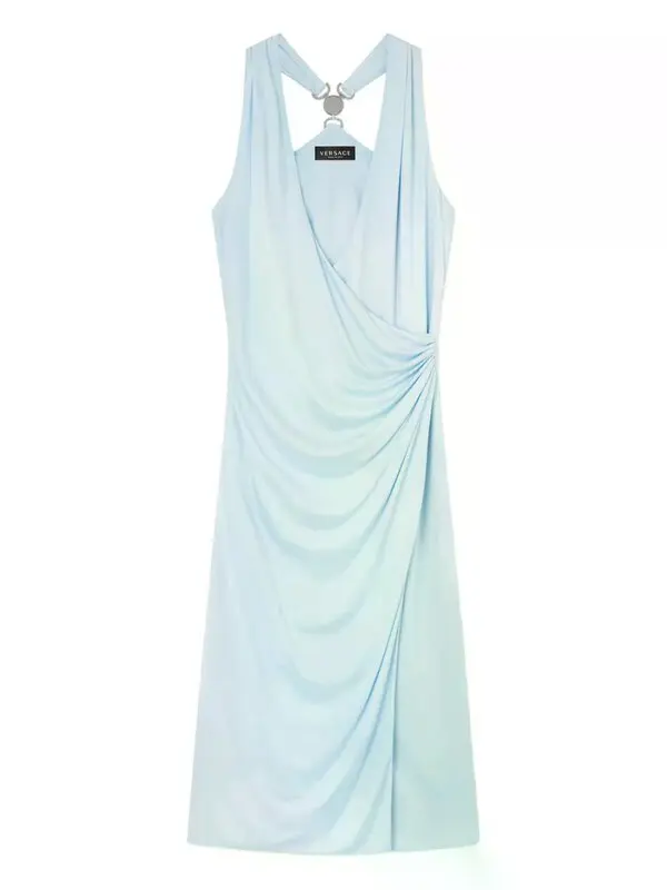 Versace Sleeveless V-neck Midi Dress