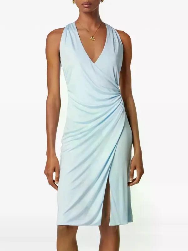 Versace Sleeveless V-neck Midi Dress