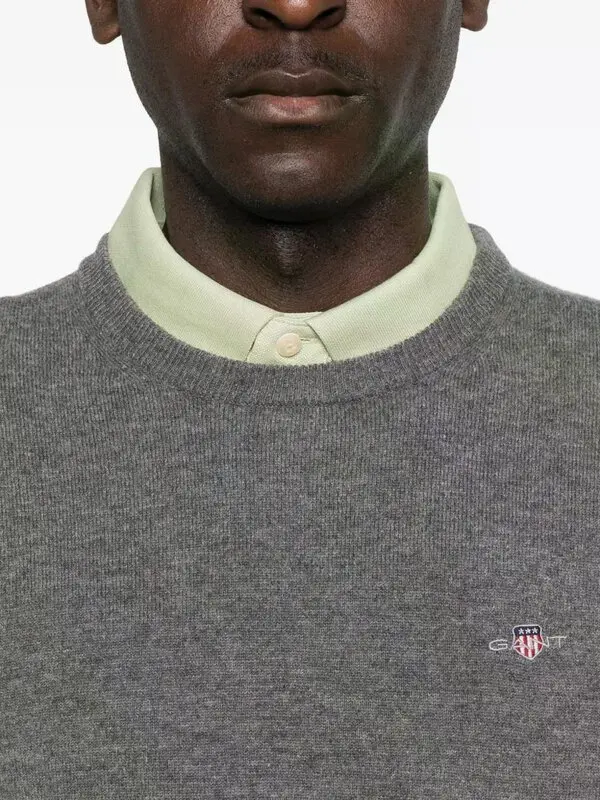 Gant Crew-neck Sweater - Grey