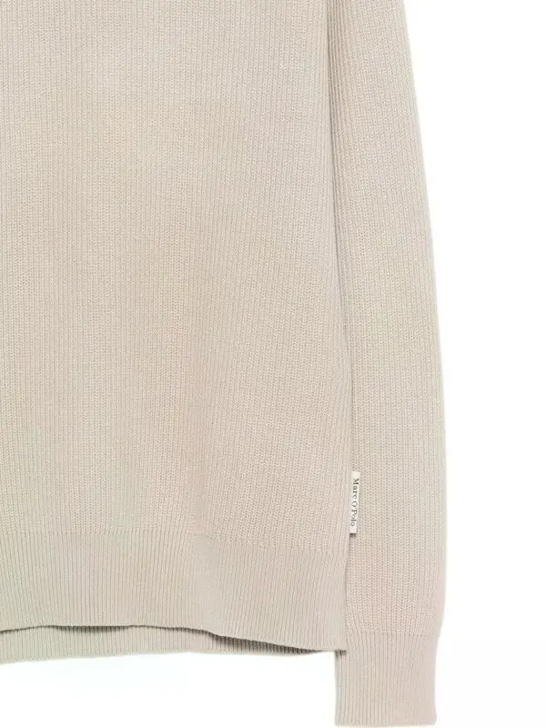 Marc O'polo Knitted Roll Neck Sweater - Neutrals